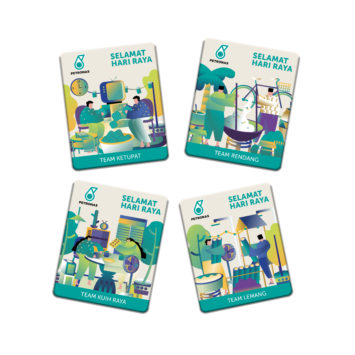PETRONAS RAYA 2025 SURPRISE FRIDGE MAGNET - MULTI