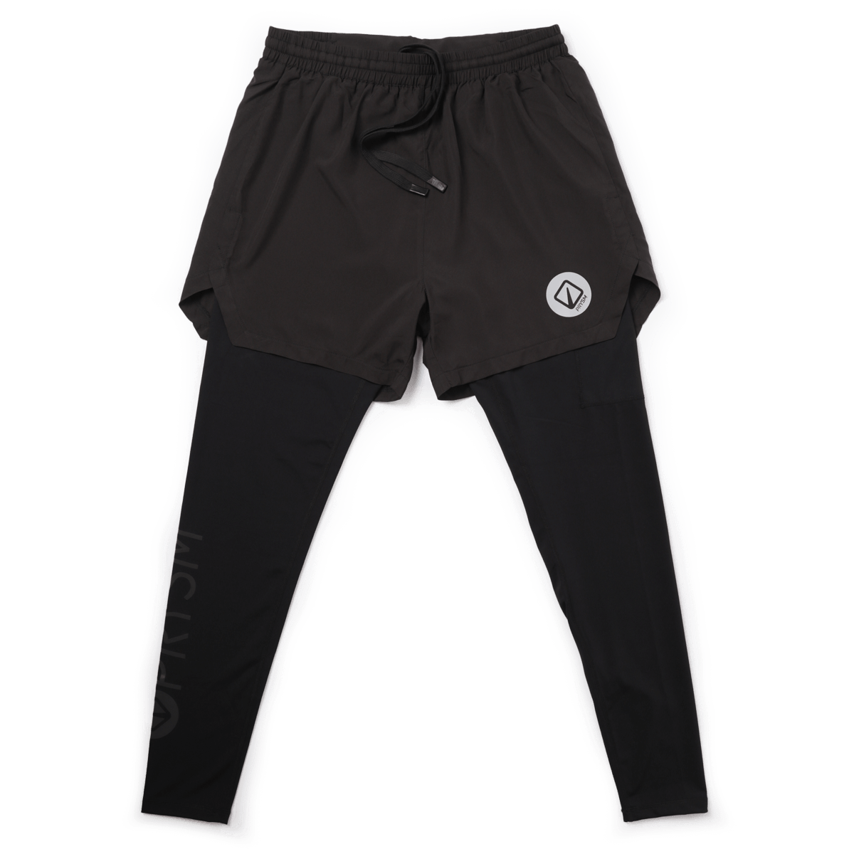PRYSM Men Running Shorts - With Long Inner - Black